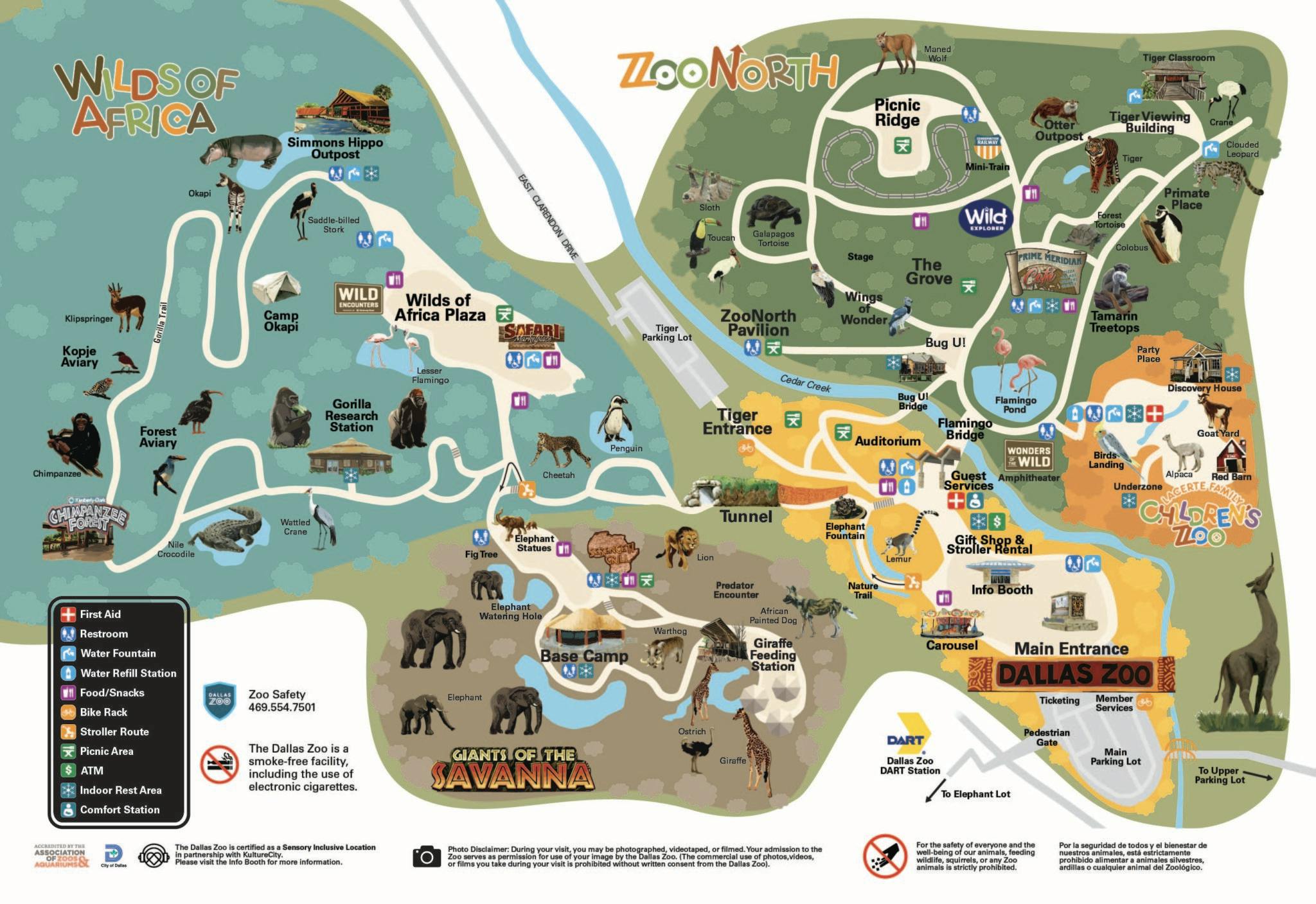 Dallas Zoo Map | Dallas Zoo