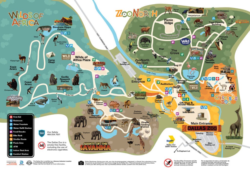 Dallas Zoo Map | Dallas Zoo