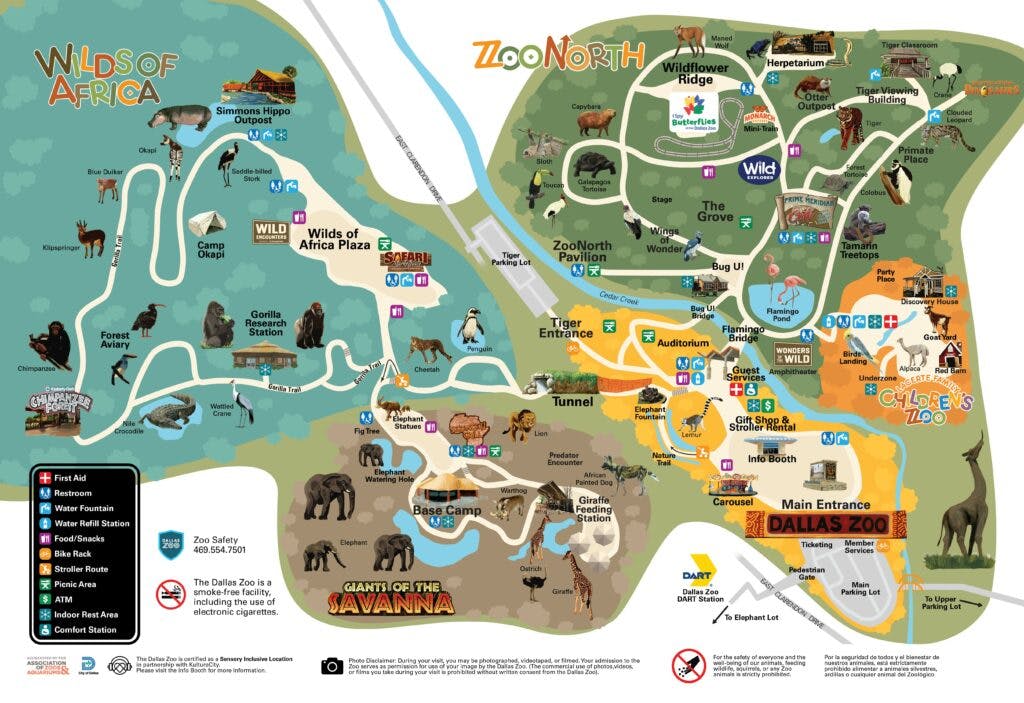 Dallas Zoo Map | Dallas Zoo